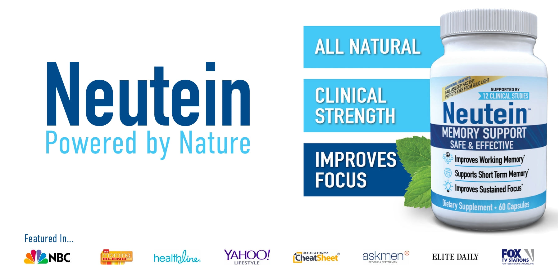 Neutein - Improve Working Memory. Premium Brain Health Support